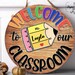 Teacher Doorsign Welcome to Teacher Classroom Door Hanger Back to ...