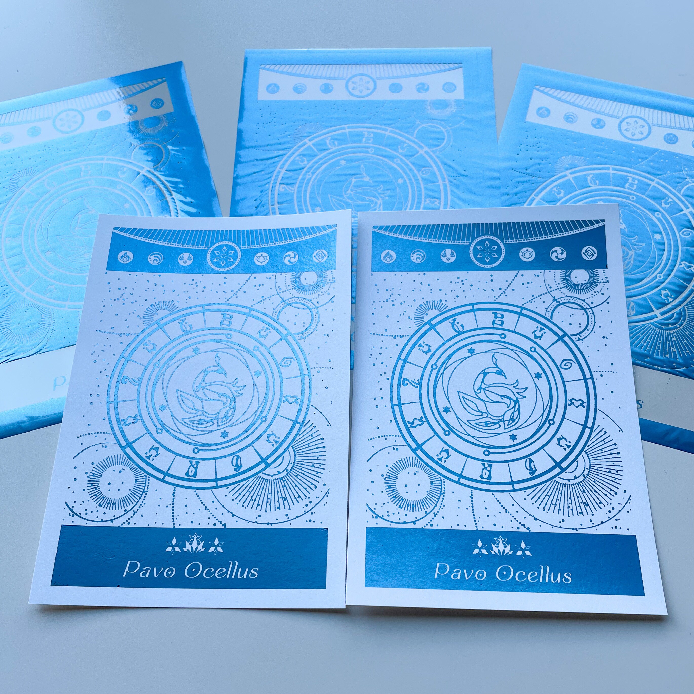 Kaeya pavo Ocellus Genshin Impact Foil Print - Etsy