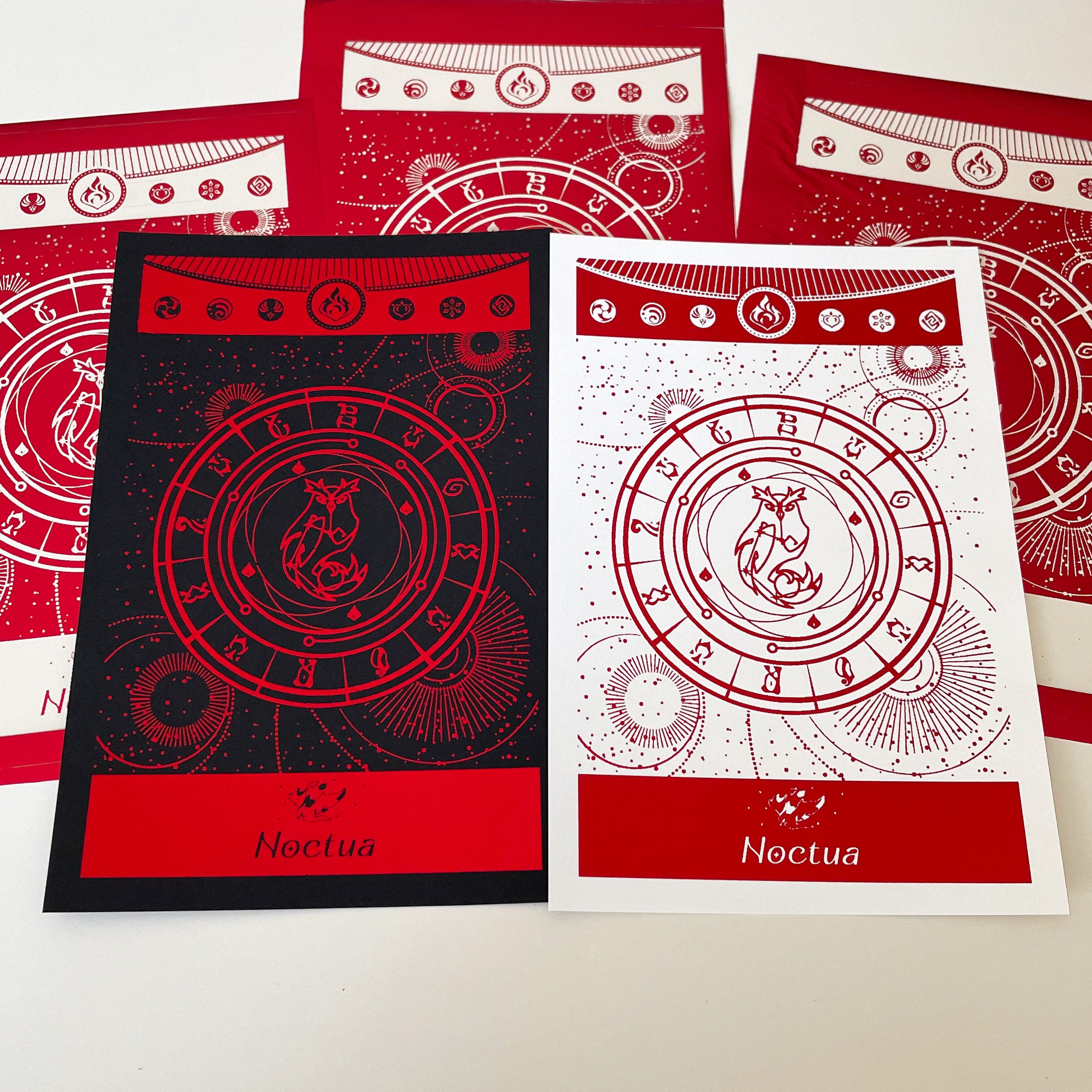Diluc noctua Genshin Impact Foil Print Constellation Series - Etsy Canada
