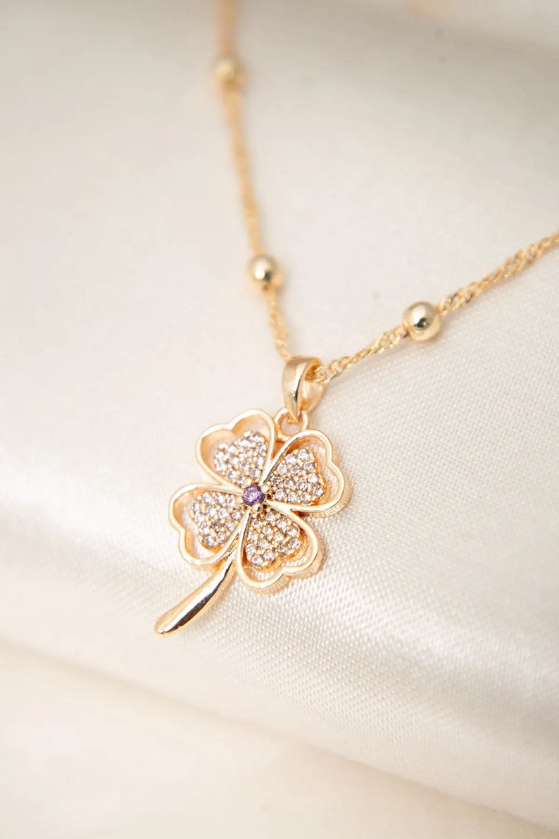 925 Sterling Silver Clover Model Necklace - Etsy