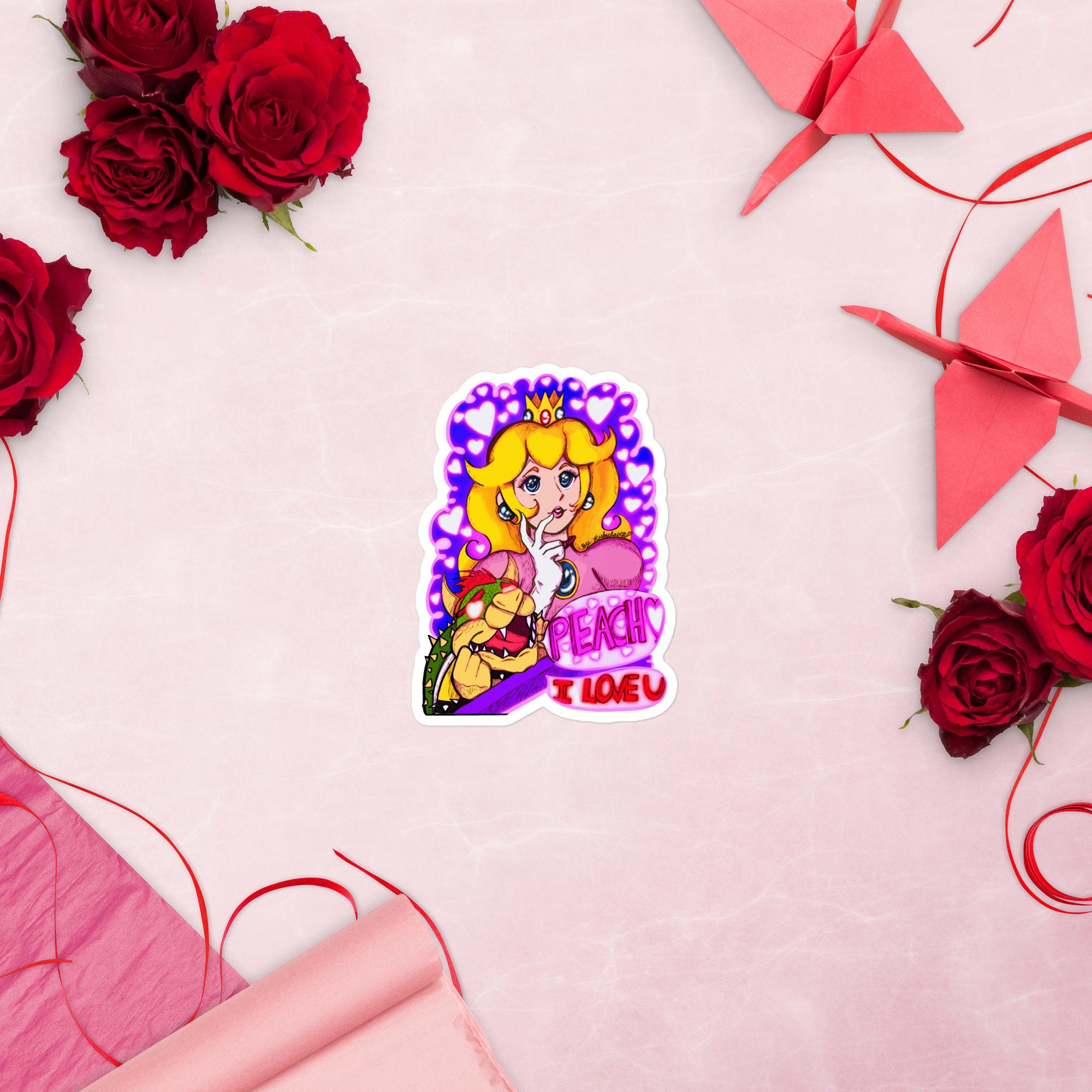 Princess Peach Bowser Sticker - Etsy