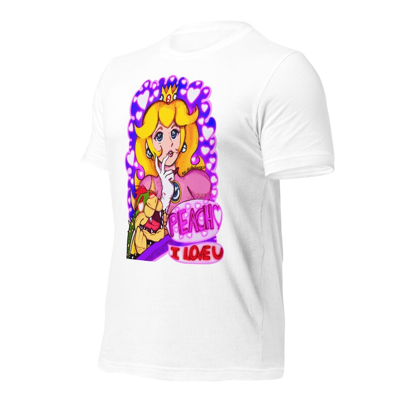 Princess Peach Bowser T-shirt - Etsy