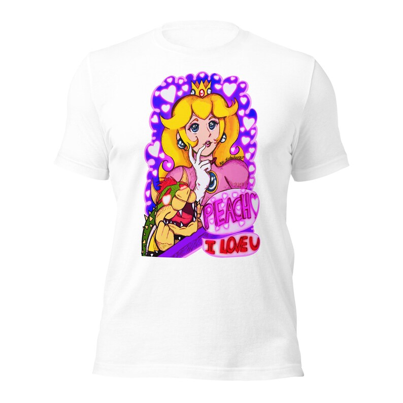Princess Peach Bowser T-shirt - Etsy