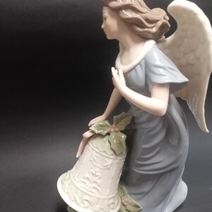 Vintage Grandeur Noel Porcelain Christmas Angel 2003 Holy Bell 12.5 ...