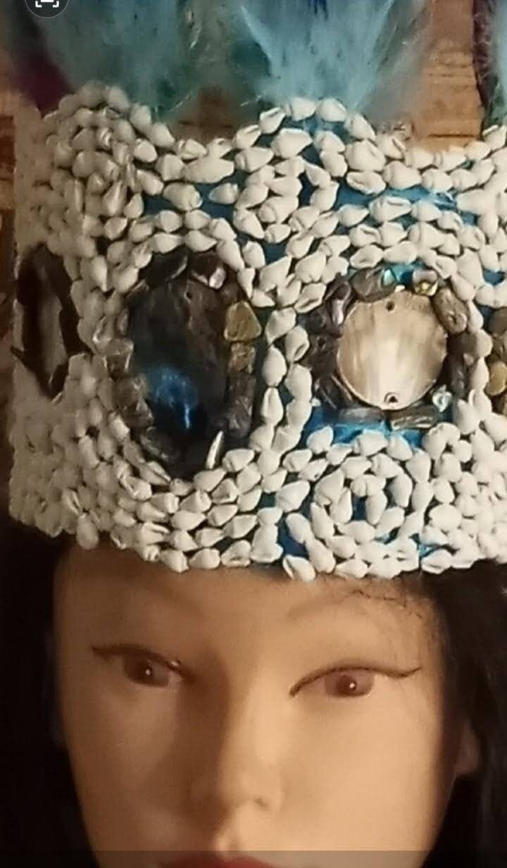 Tahitian Wind Costume Headdress and Chestpiece - Etsy