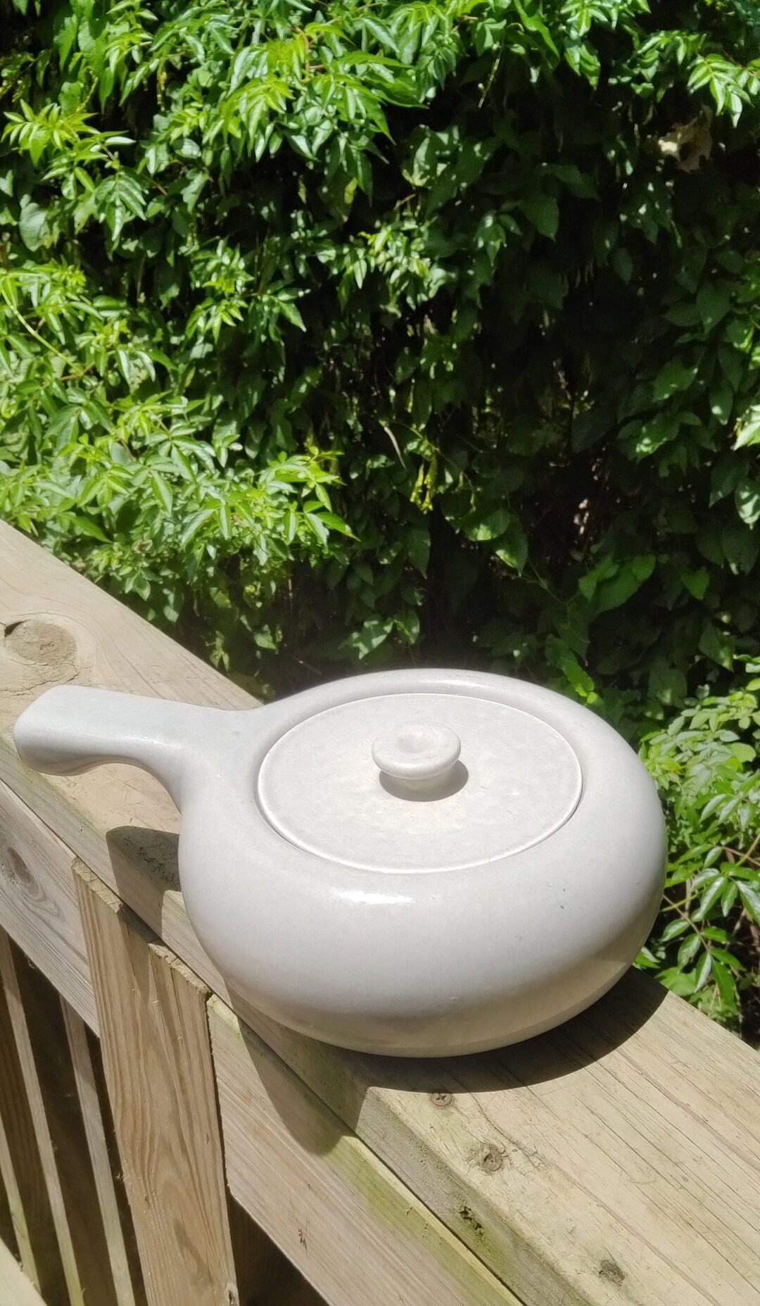 Mid Century Russel Wright American Modern 2 Quart Grey Beanpot Signed ...