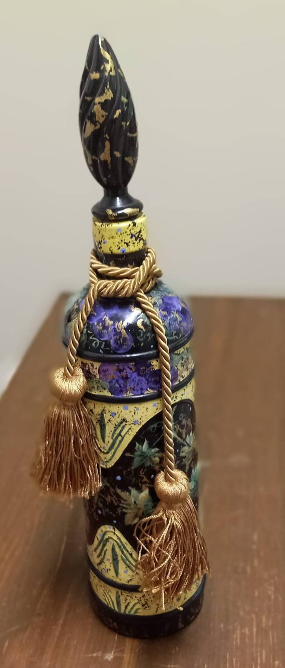 Beautiful Handpainted Decorative Decanter Italian 16" Vintage - Etsy