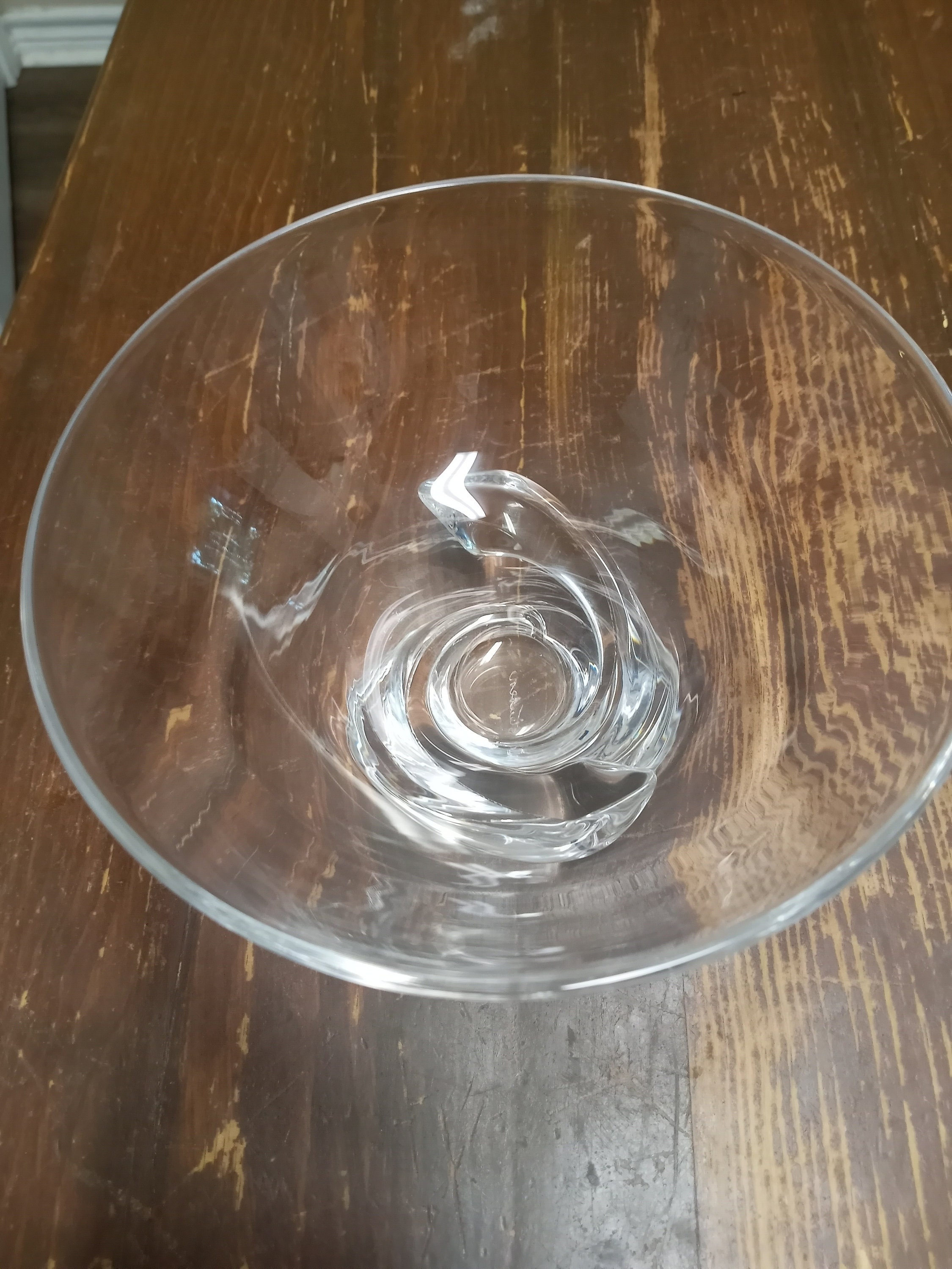 Vintage Steuben Snake Spiral Crystal Bowl 7" Signed - Etsy