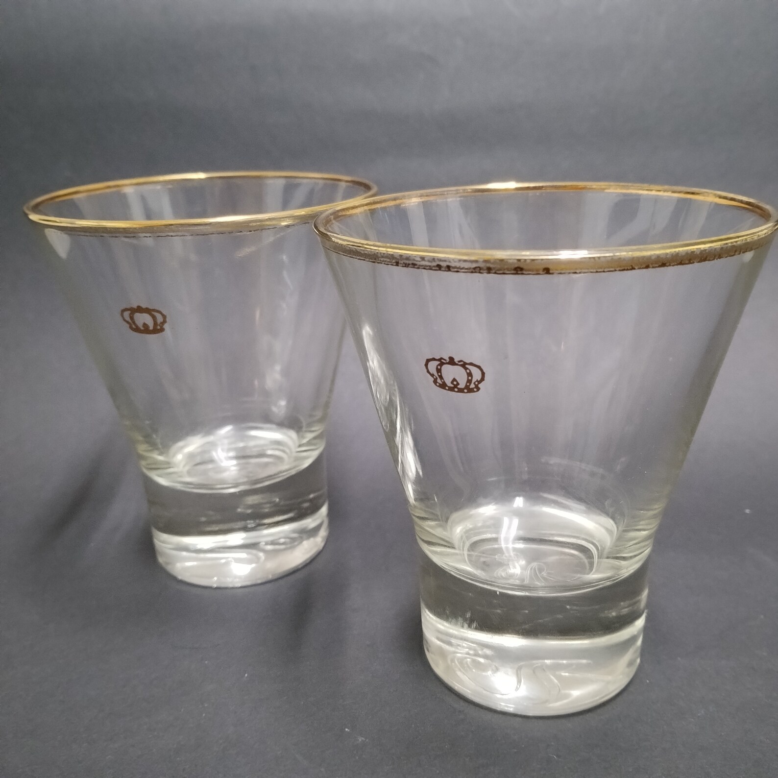 Vintage Italian Crown Royal Rock Glasses Tumblers Collectable Barware ...