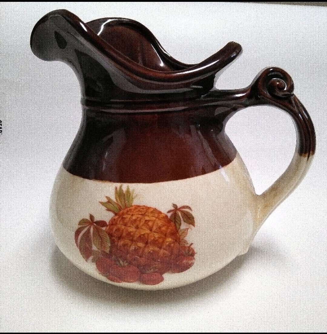 Mccoy Pitcher #7515 1980s Pineapple Fruit 7" - Etsy