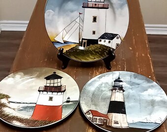 Lighthouse Plates - Etsy
