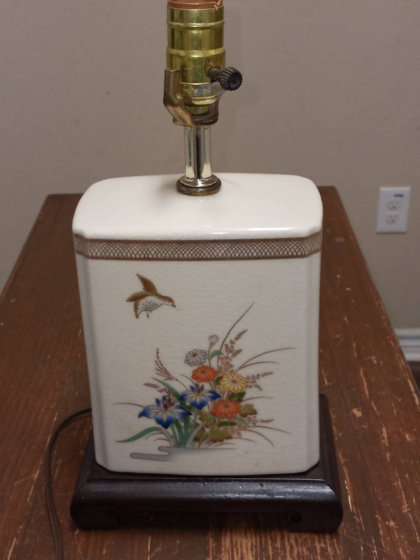 Vintage 1980s Murray Feiss Asian Style Lamp Signed Approx. 16 Base to ...