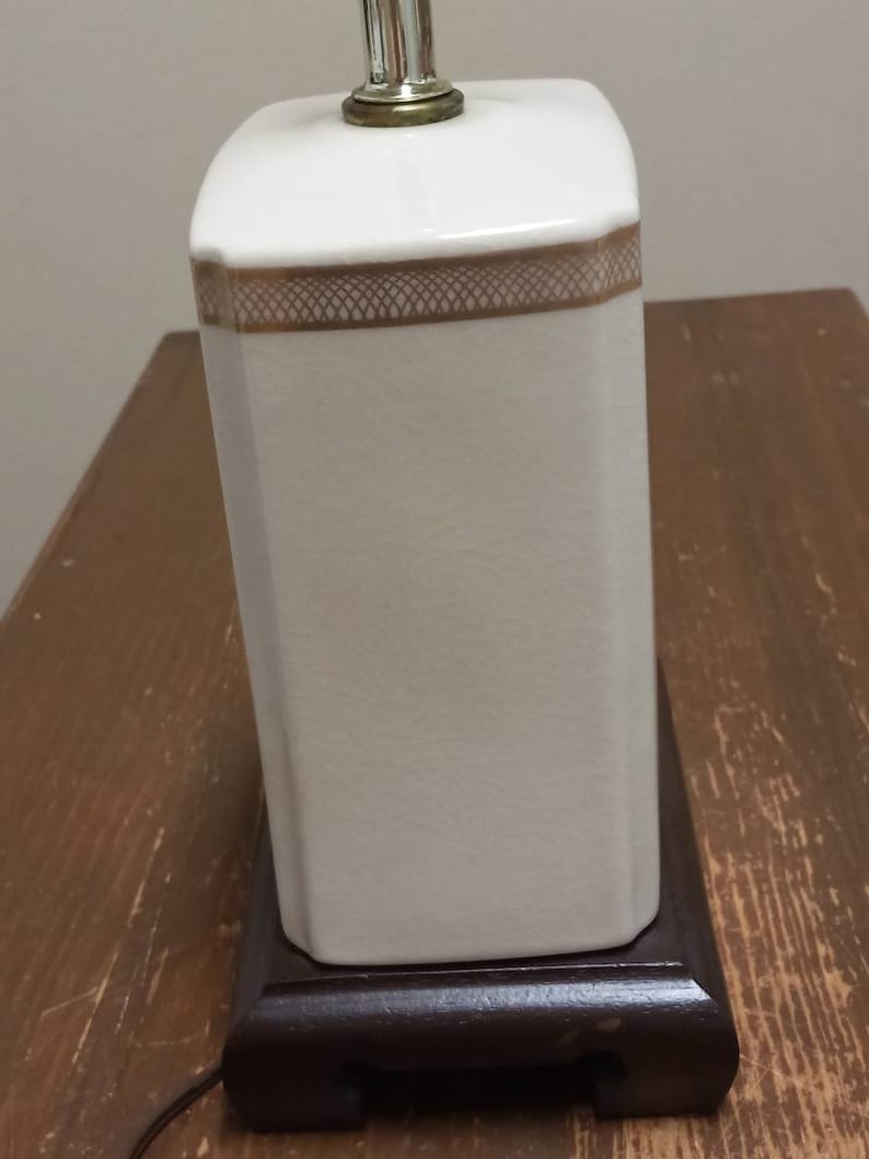 Vintage 1980s Murray Feiss Asian Style Lamp Signed Approx. 16 Base to ...