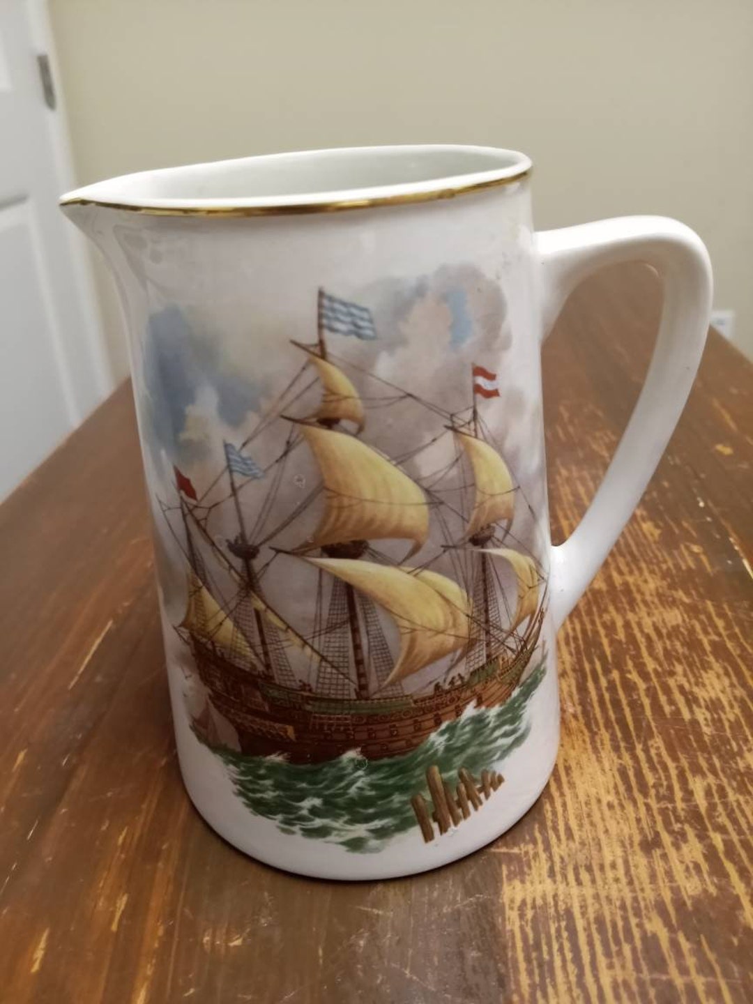 Vintage Weatherby Hanley England Falcon Ware Creamer Pitcher 8" - Etsy