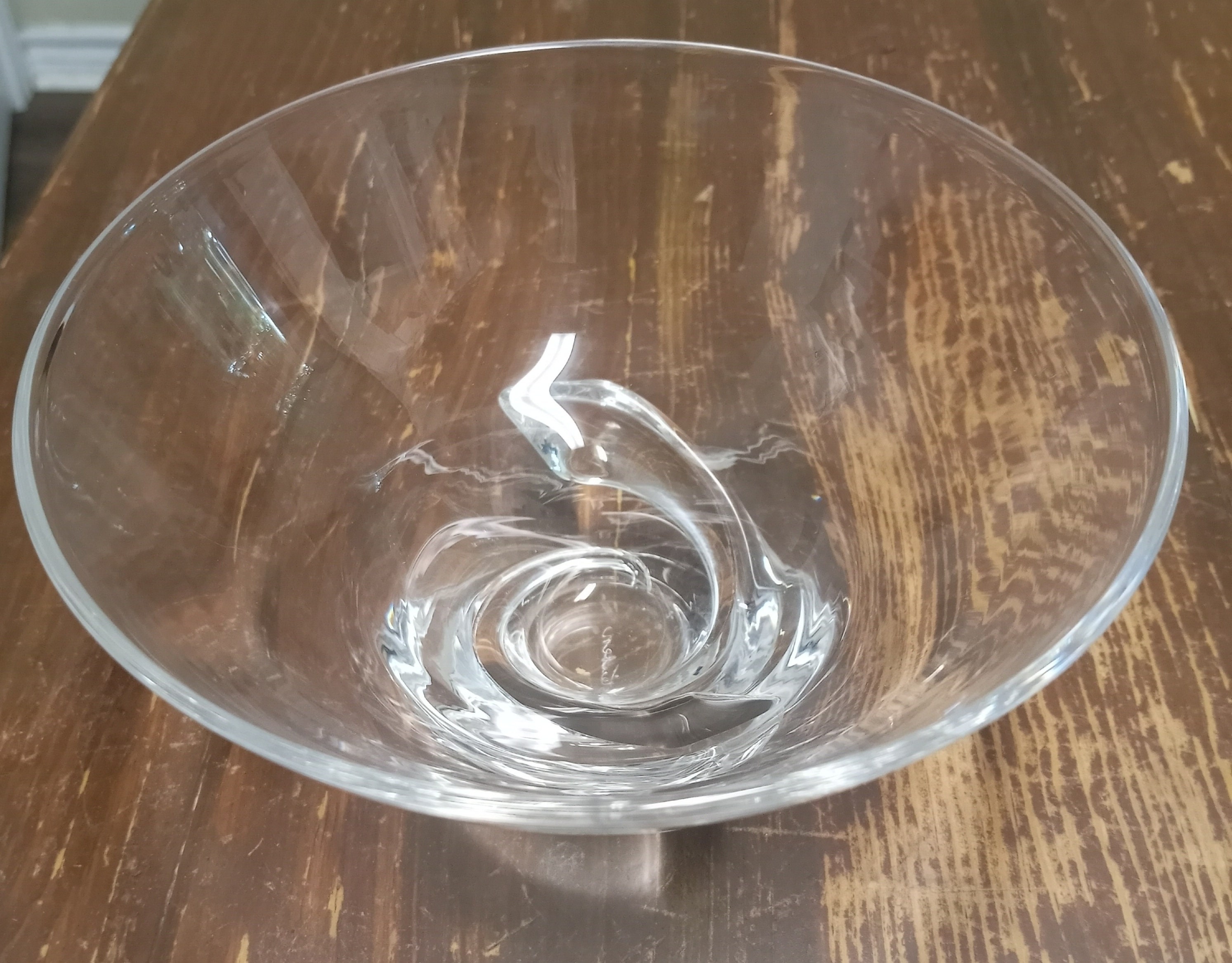 Vintage Steuben Snake Spiral Crystal Bowl 7" Signed - Etsy