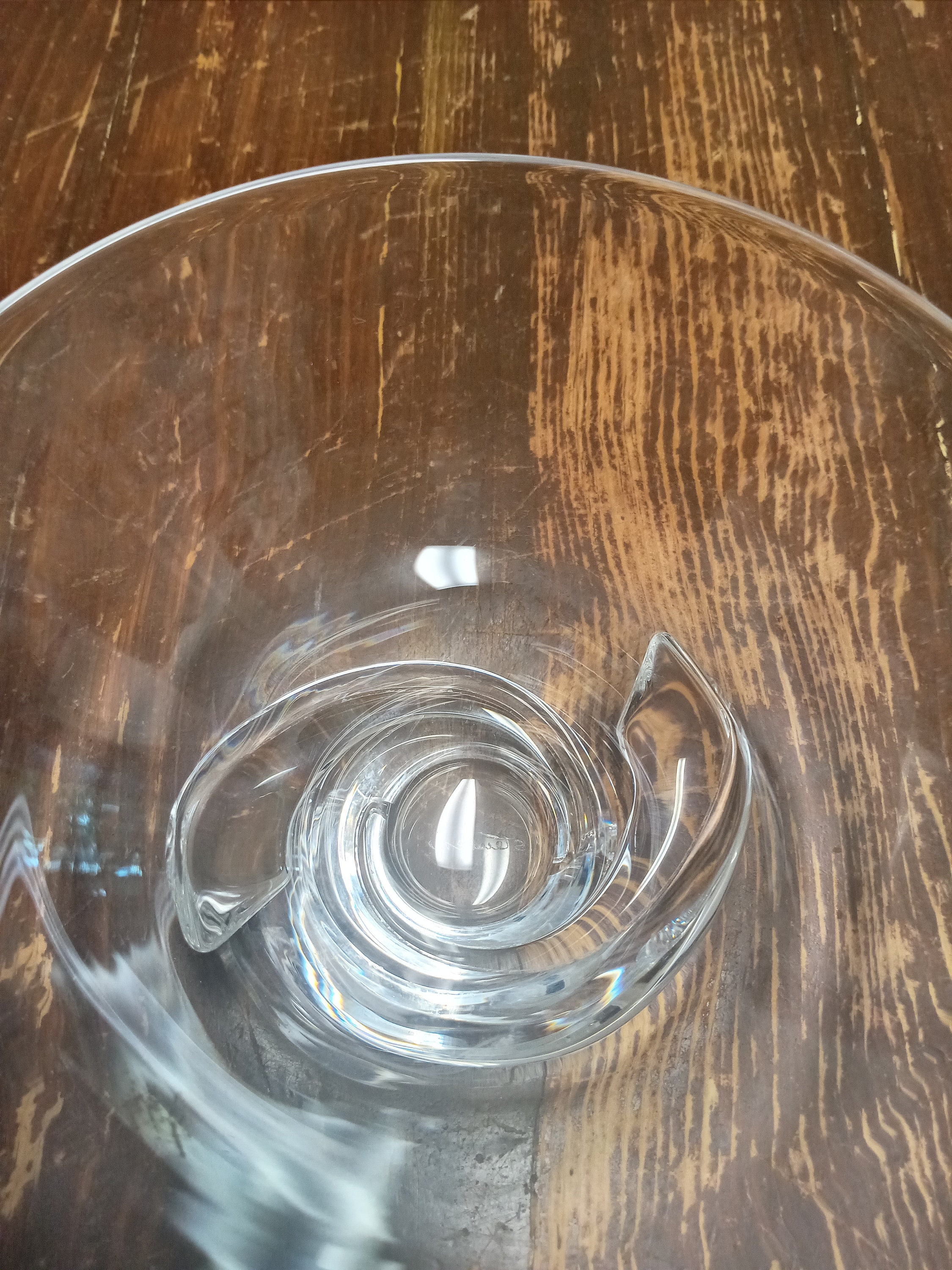 Vintage Steuben Snake Spiral Crystal Bowl 7" Signed - Etsy