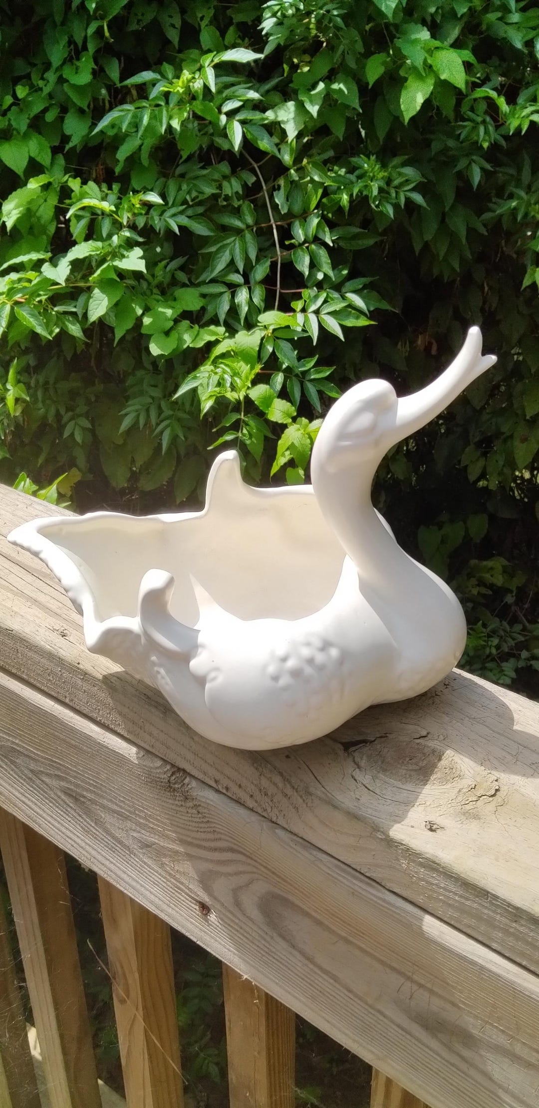 Mid Century Modern Hull White Swan Planter Mint Condition - Etsy