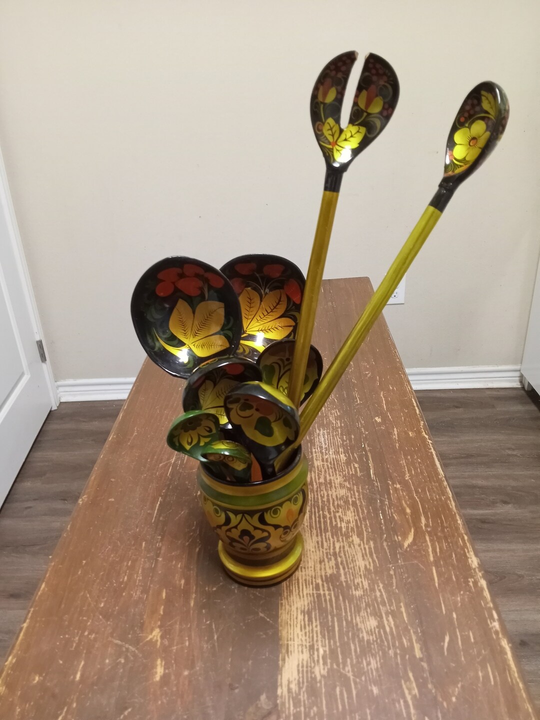 Russian Handpainted Spoon Set 10 Pieces - Etsy