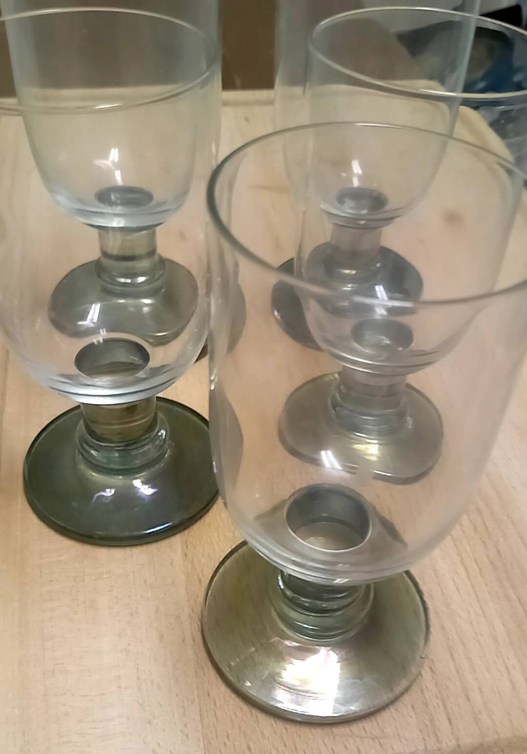 Vintage Dansk Green Glassware Set of 5 - Etsy