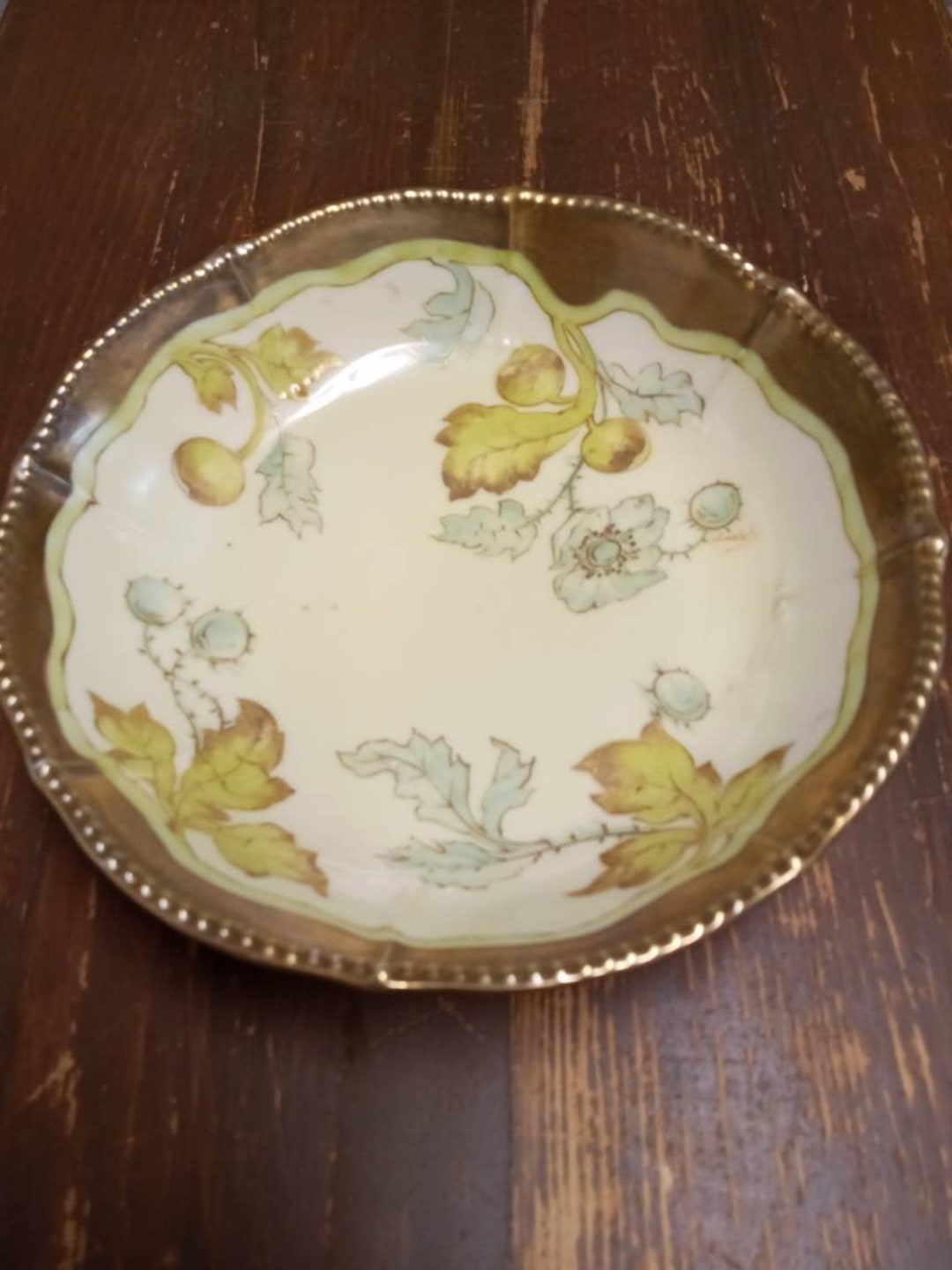 Antique Limoges France Elite Works Handpainted Plate 9.5" - Etsy