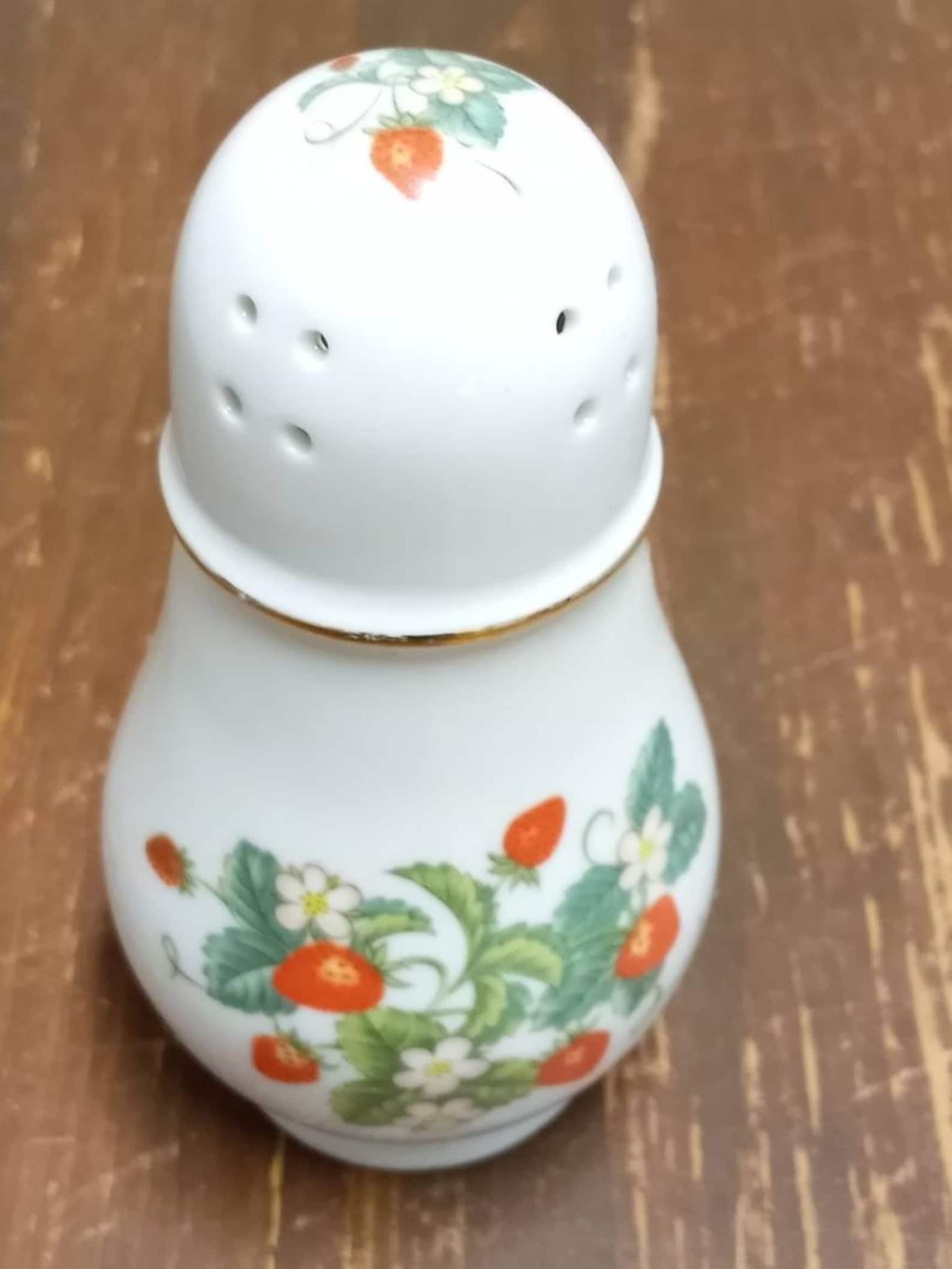 Vintage Avon Strawberries and Flowers Sugar Shaker - Etsy