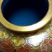 Jingfa Cloissone 5.5" Vintage Ginger Jar With Blue Enamel Interior - Etsy
