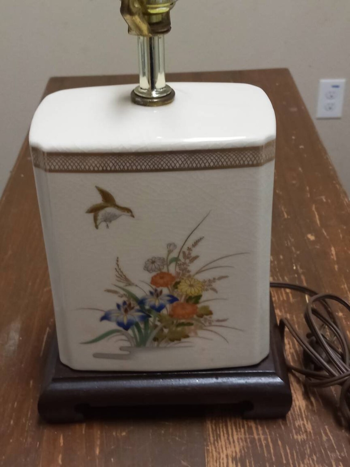 Vintage 1980s Murray Feiss Asian Style Lamp Signed Approx. 16 Base to ...