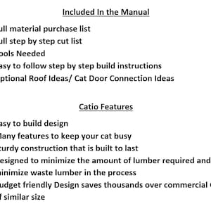 Catio Cat House Plans - Etsy