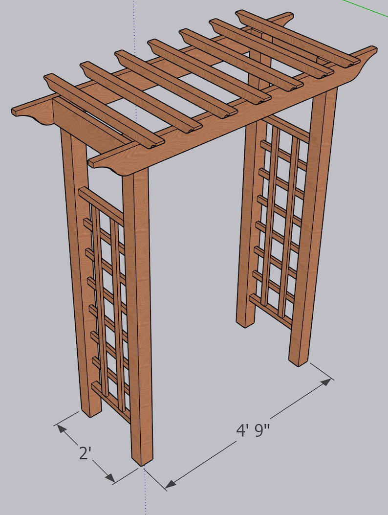 Arbor Trellis Design Plans - Etsy