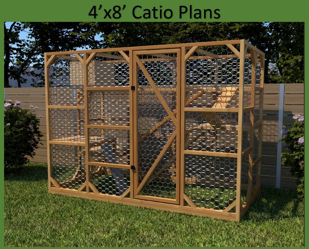 Catio Cat House Plans - Etsy UK