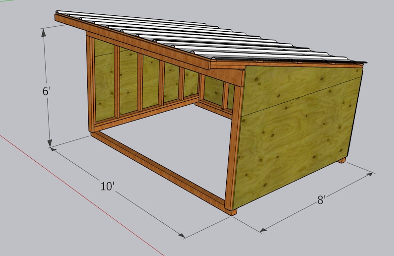 Three Sided Animal Shelter - Etsy