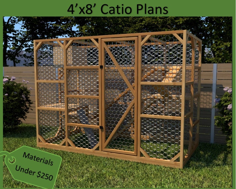 Catio Cat House Plans - Etsy