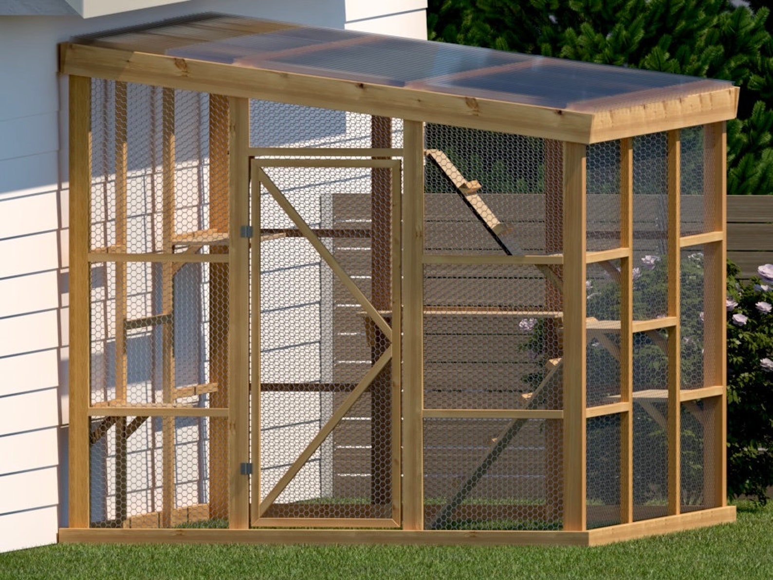 Catio Cat House Plans - Etsy