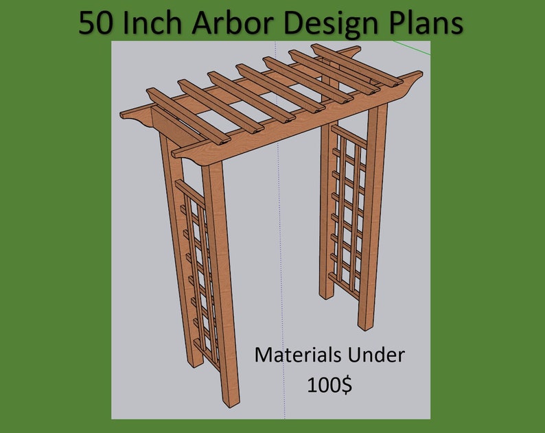 Arbor Trellis Design Plans - Etsy