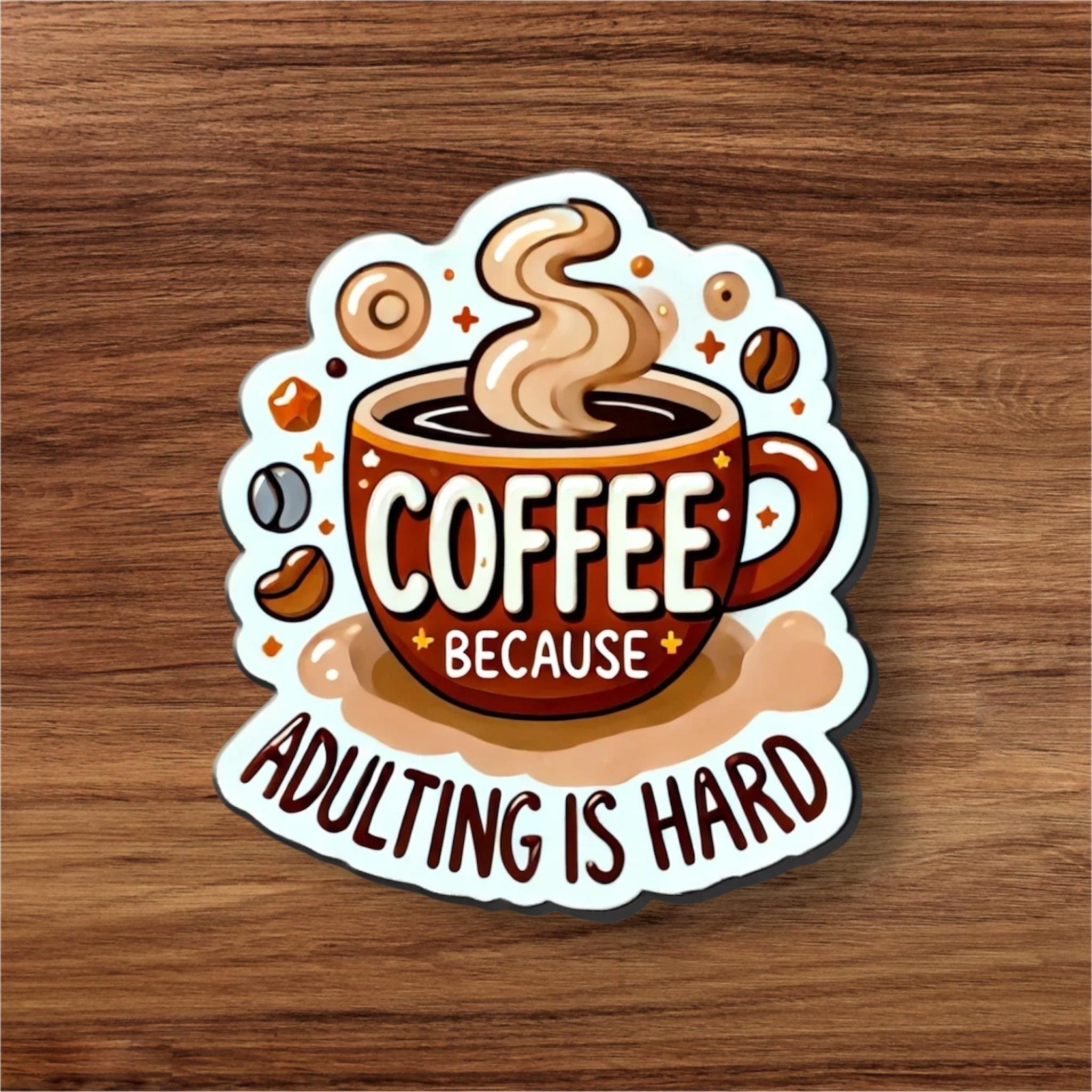 Coffee Lover Sticker | Coffee Sticker for Laptop, Journal, Phone | Gift ...