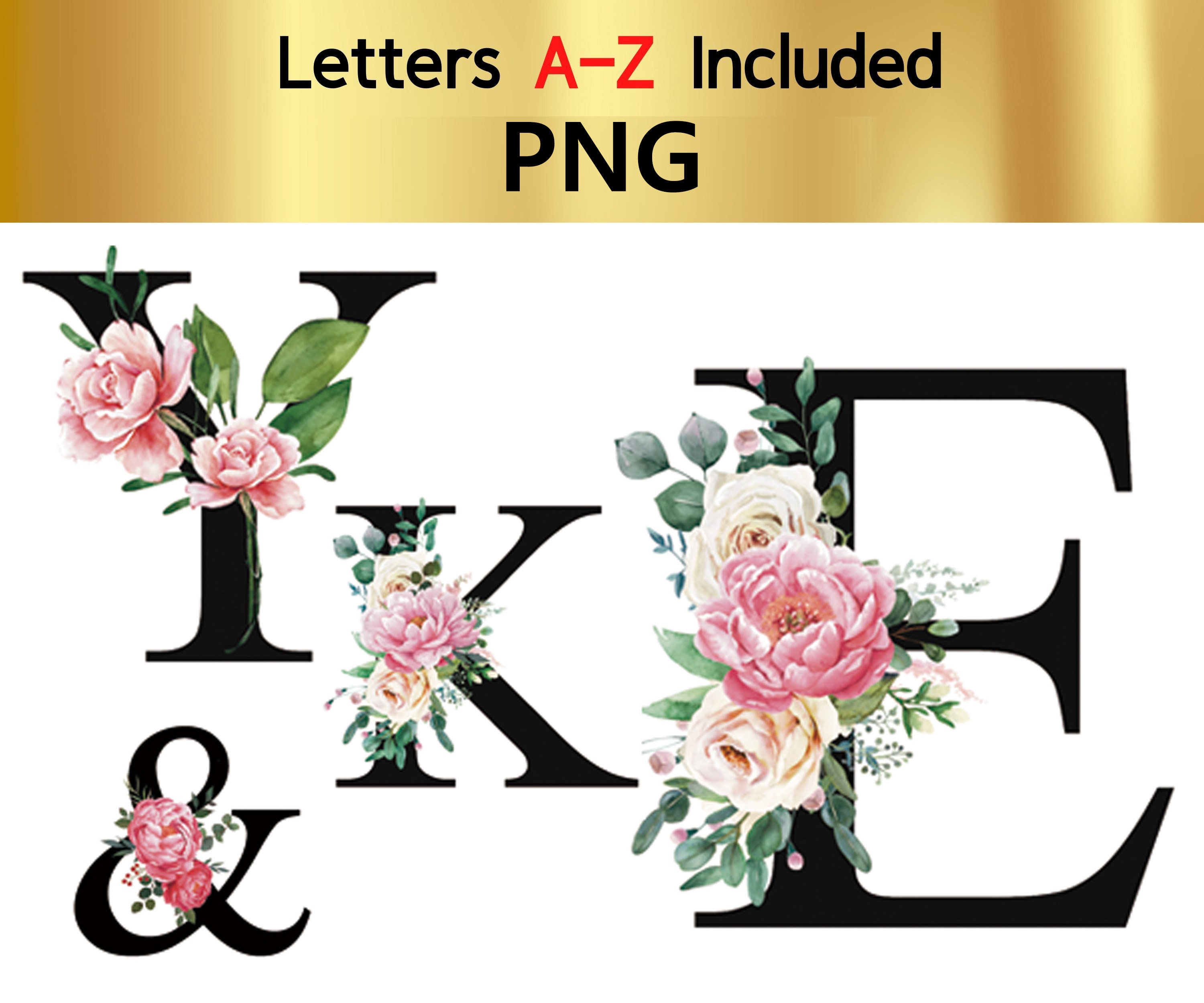 Watercolor Alphabet Clipart Svg - Etsy