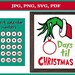 Grinch SVG, Grinch Countdown SVG, Grinch Hand Holding Ornament ...