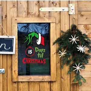 Grinch SVG, Grinch Countdown SVG, Grinch Hand Holding Ornament ...