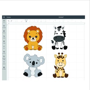 Commercila Use, Safari Animals Svg,cut File,baby Animal Svg, Layered ...