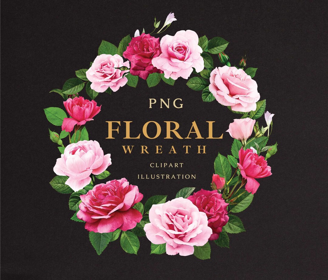 Commercial Use, Flower Wreath, Frame With Watercolor Flowers, Wedding ...