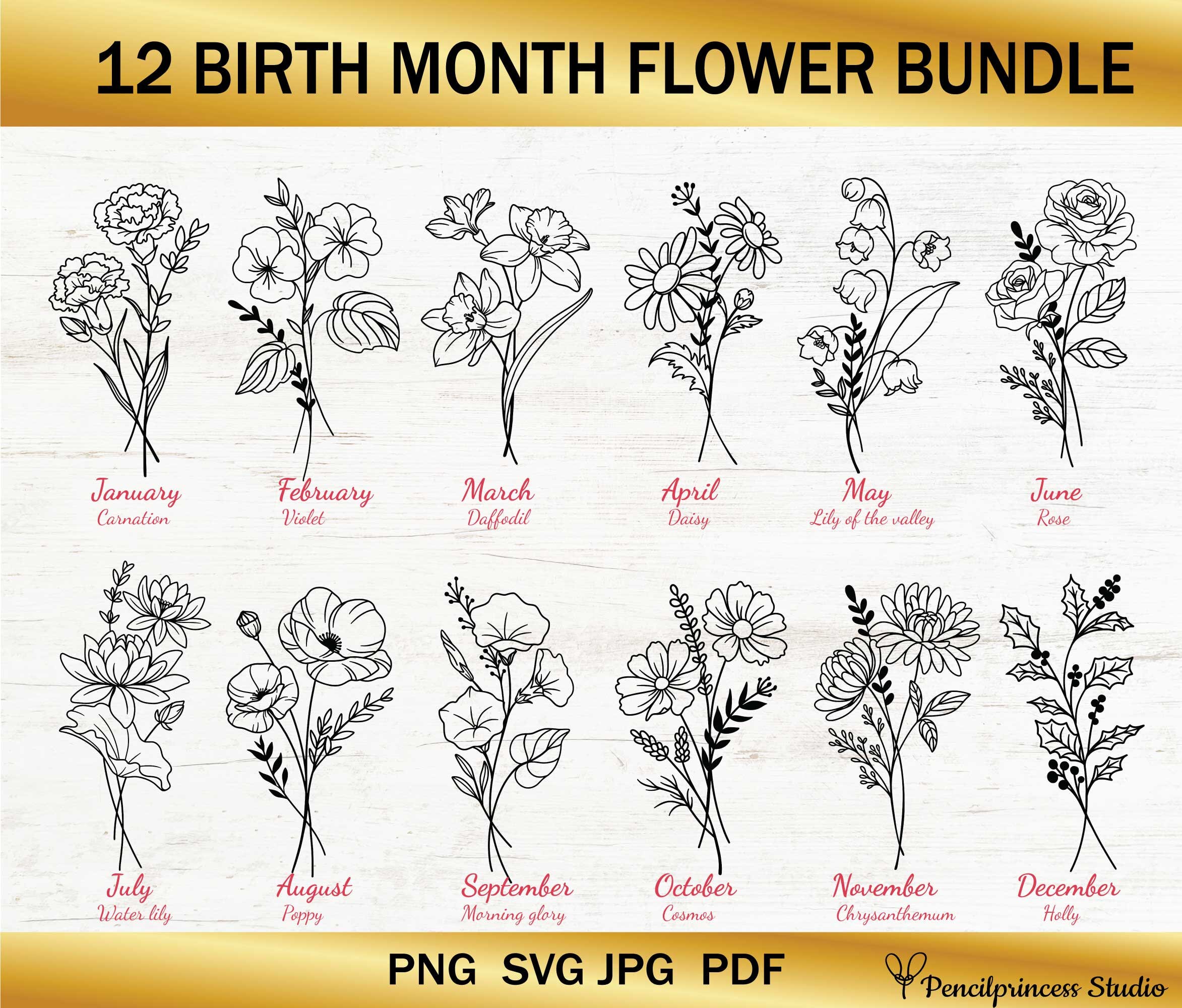 Month Of May Flower Tattoos