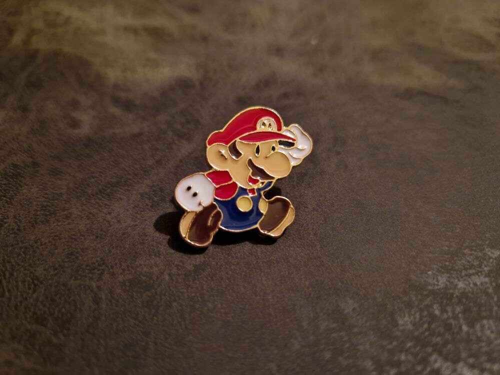 Nintendo Super Mario Enamel Metal Pin Badges Pins Mario King Etsy Uk