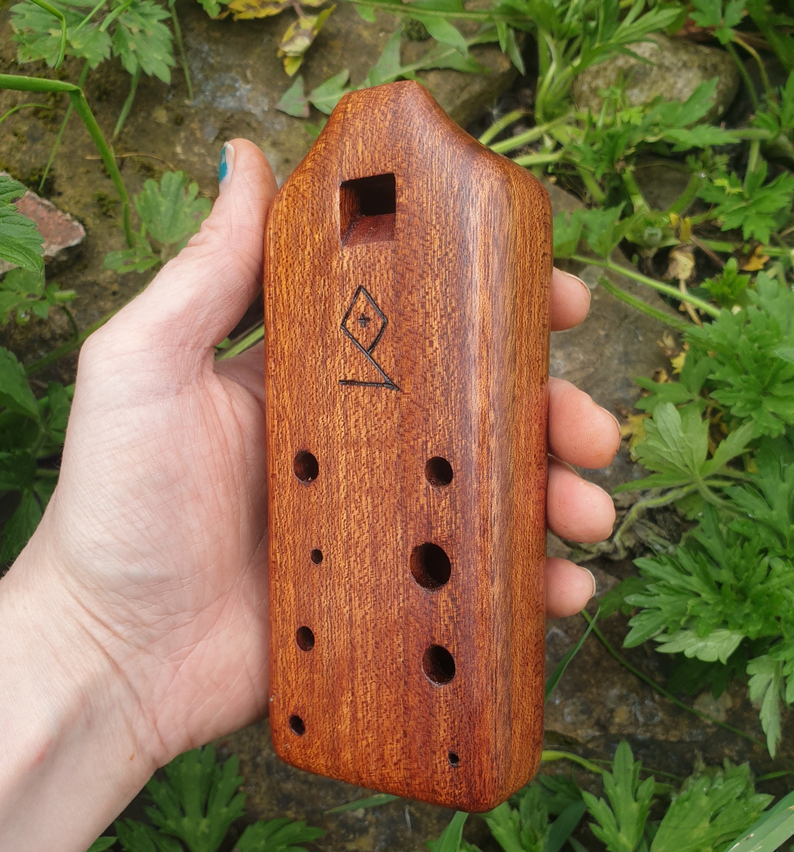 Wooden Tenor Inline Ocarina in Key of G. Handmade in UK - Etsy