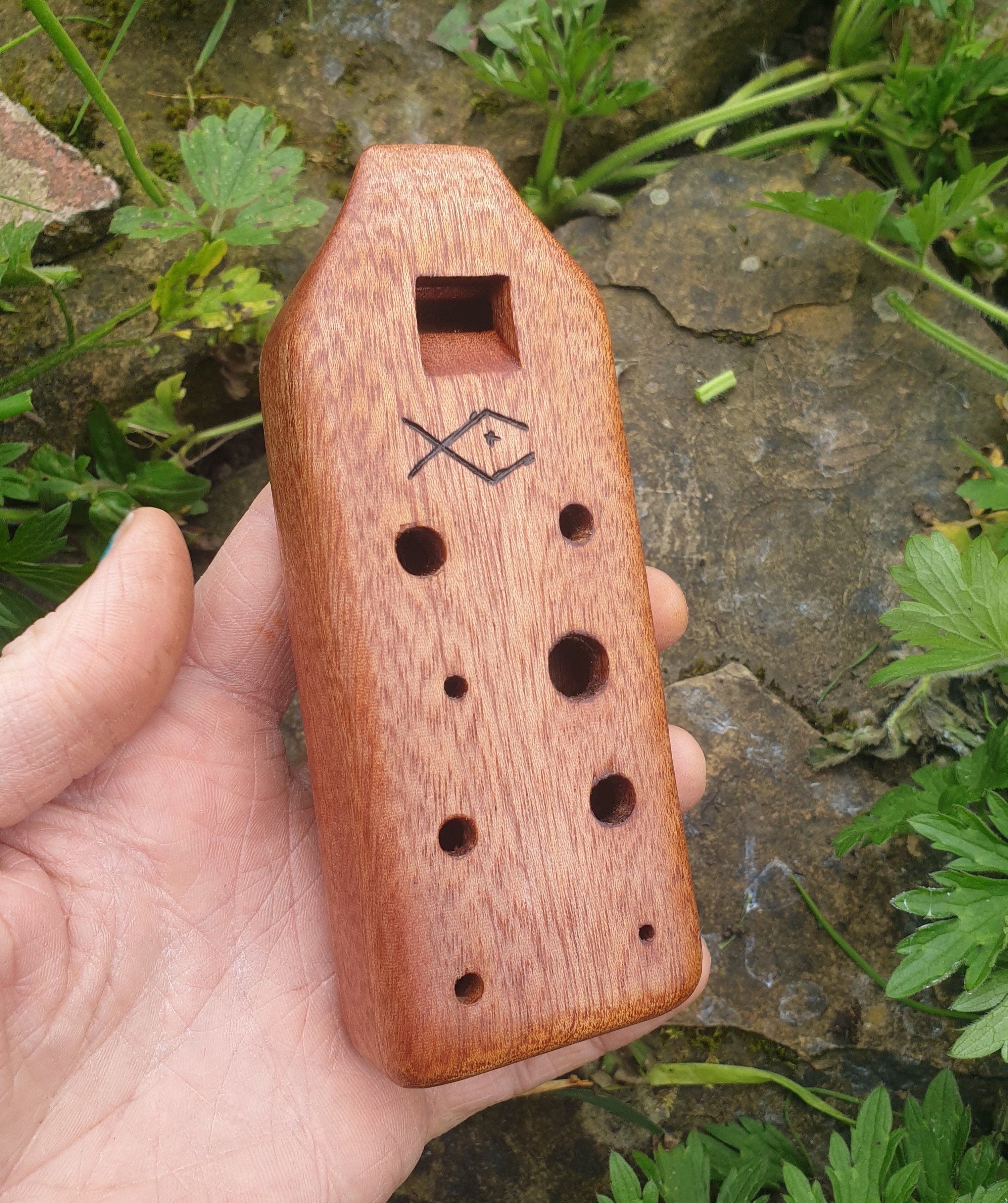 Wooden Alto Inline Ocarina Flute in C Handmade in UK - Etsy