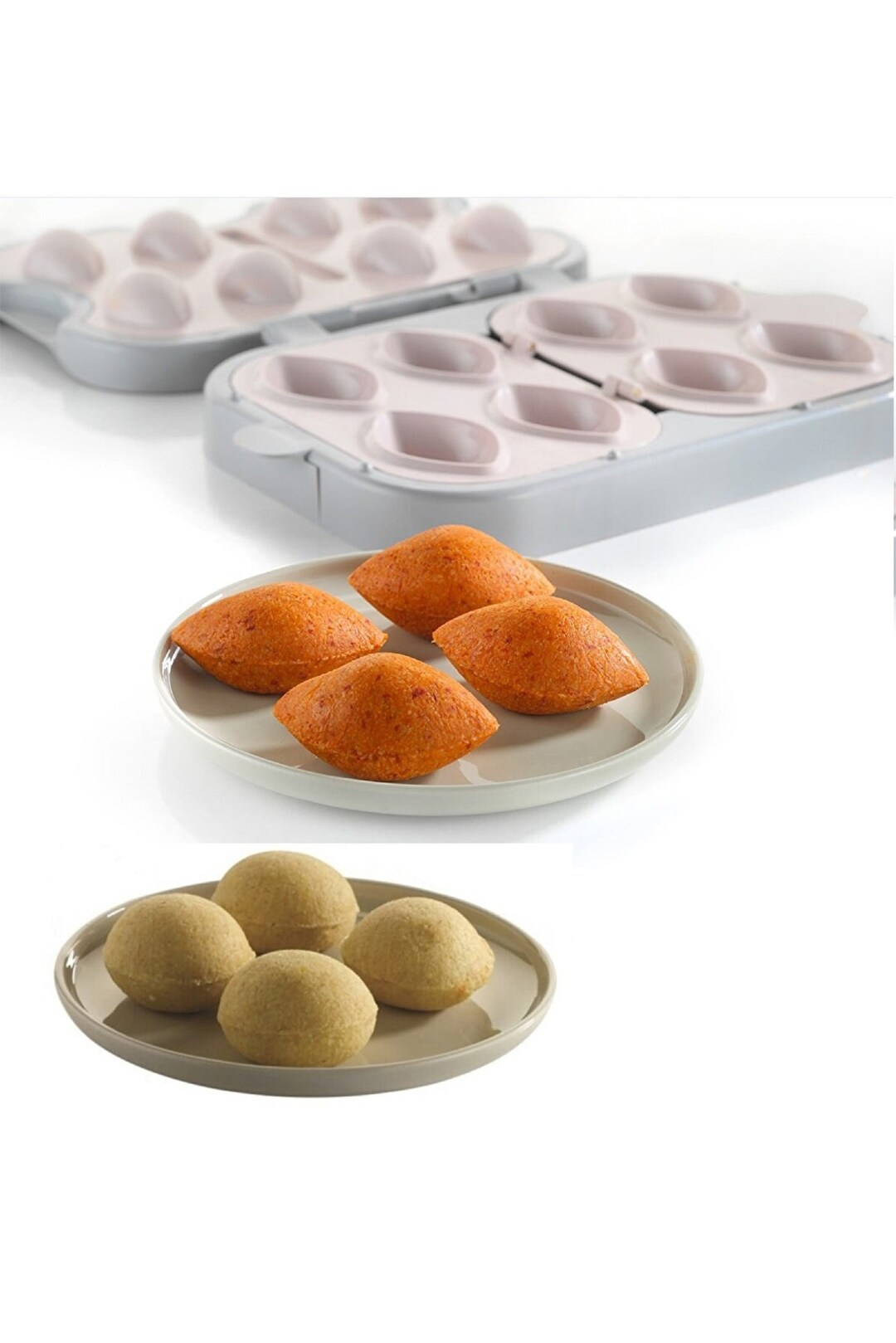 4ex Kibbeh Maker With 2 Mold Shapes Meatball and Traditional - Etsy