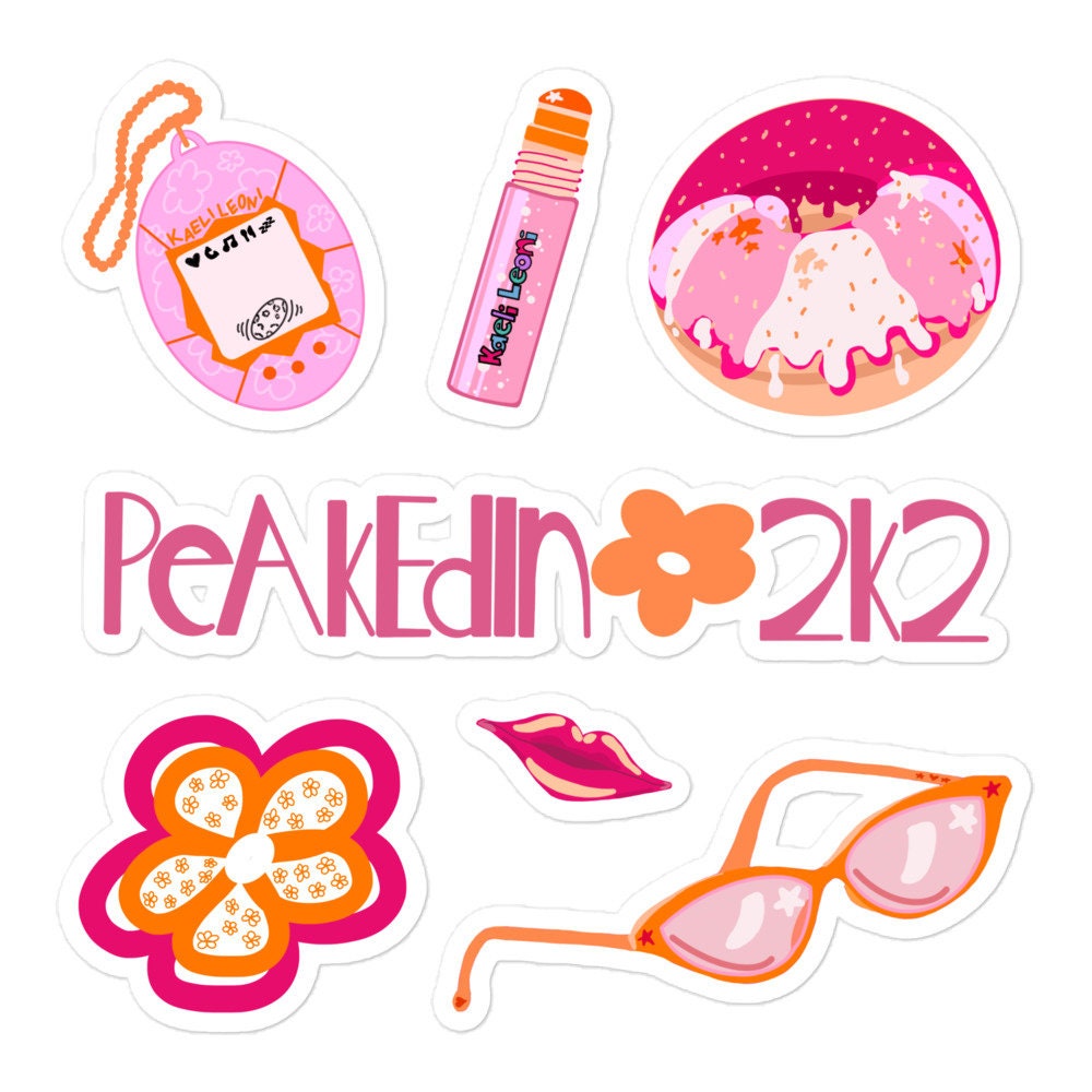 Peaked in 2k2 Sticker Pack Y2k Sticker Laptop Sticker - Etsy