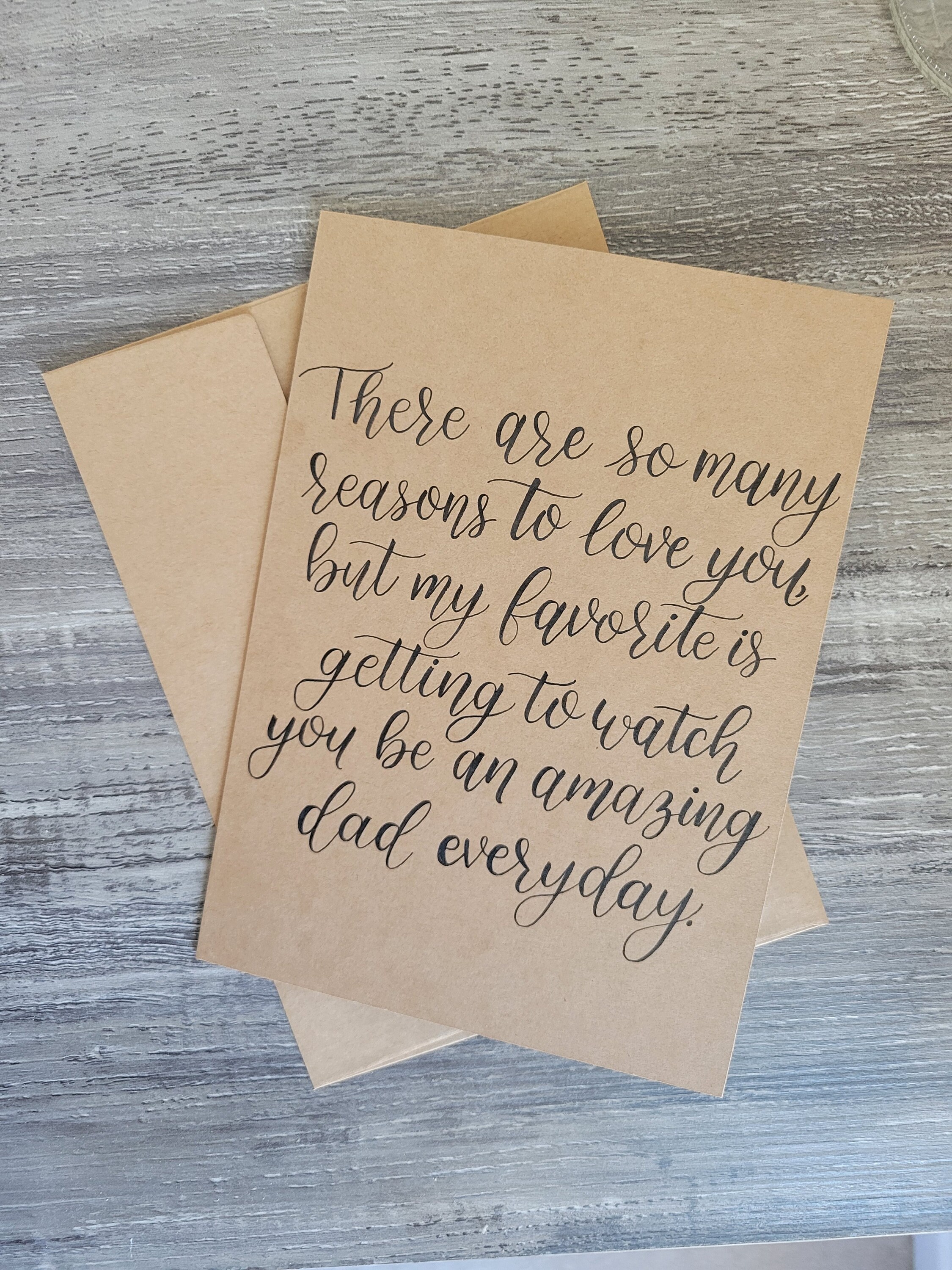 Custom Calligraphy Card Hand Lettered Card Card for - Etsy