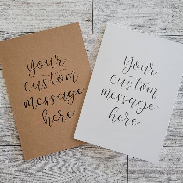 Calligraphy Card - Etsy