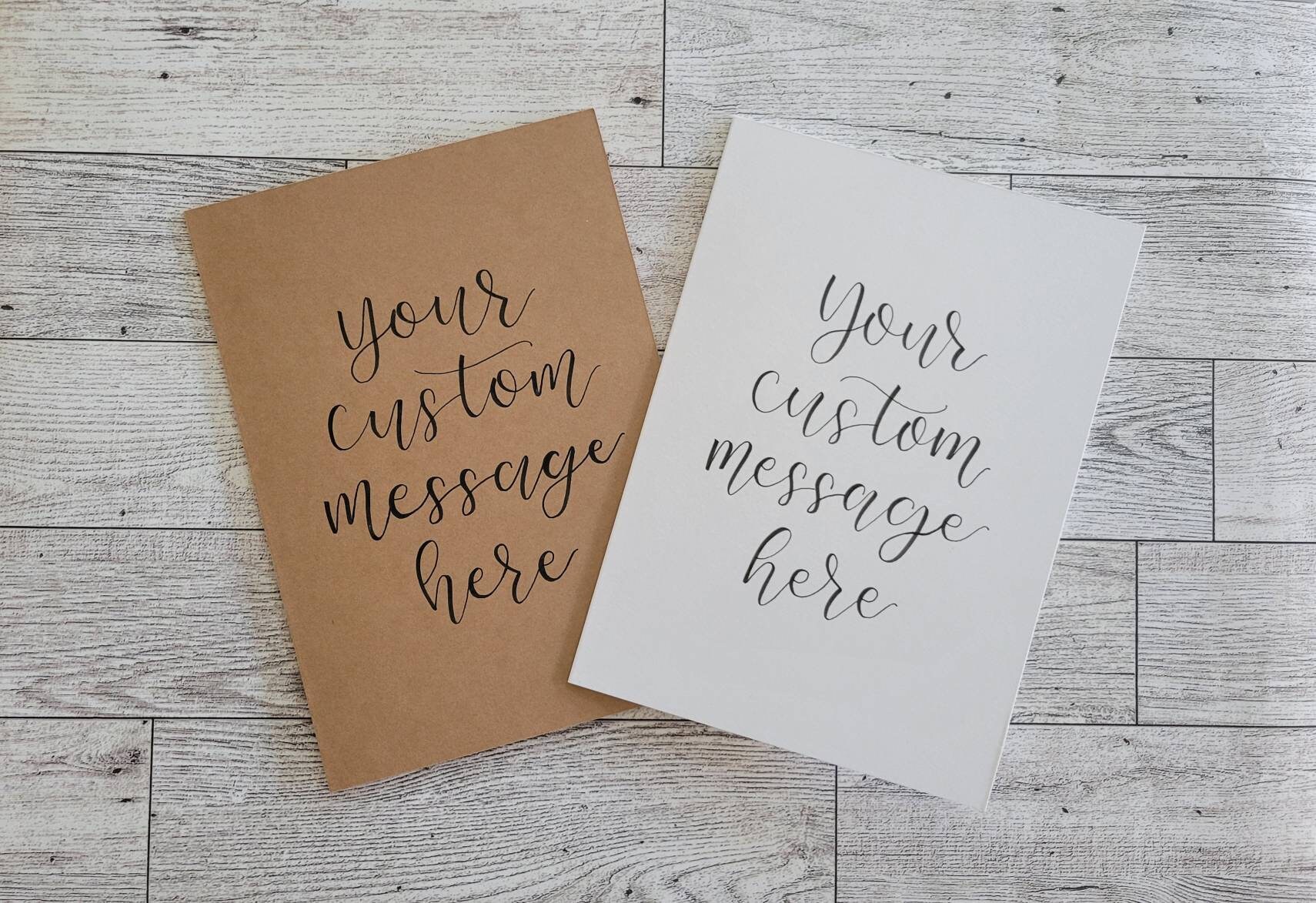 Custom Calligraphy Card Hand Lettered Card Card for - Etsy