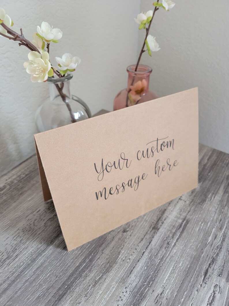 Custom Calligraphy Card Hand Lettered Card Card for - Etsy